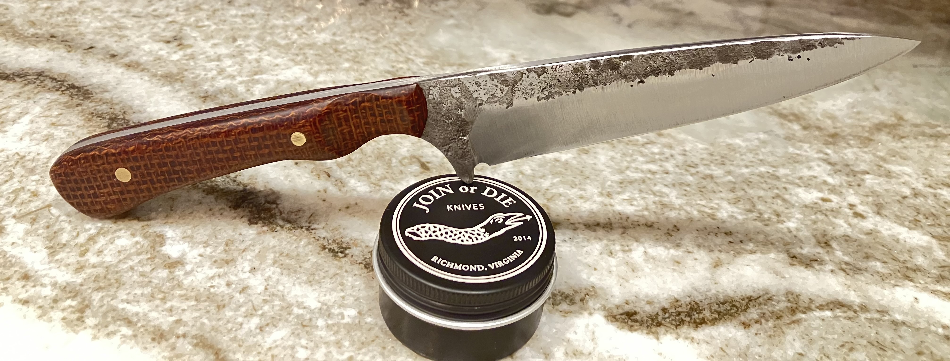 Large lightweight forged carry knife - Flying Squirrel Forge